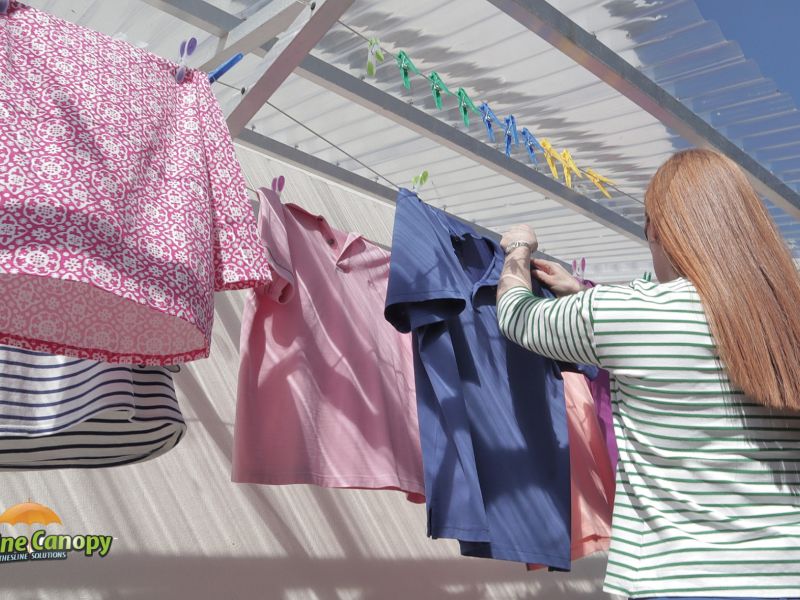 Photo Gallery of our Covered Clothesline Canopy